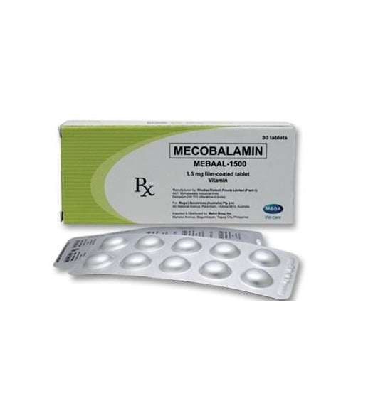 MEBAAL-1500 Mecobalamin 1.5mg Film-Coated Tablet 1's price in the ...